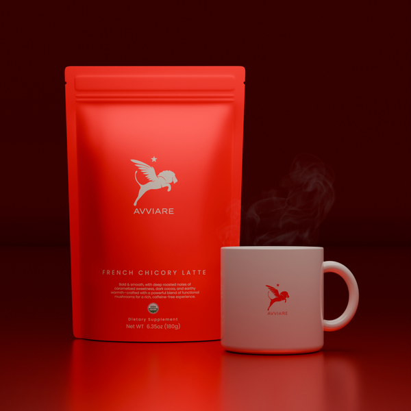 French Chicory Mushroom Latte – Caffeine-Free Coffee Alternative – Avviare